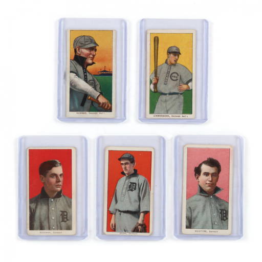 Five T206 Tobacco Baseball Cards
