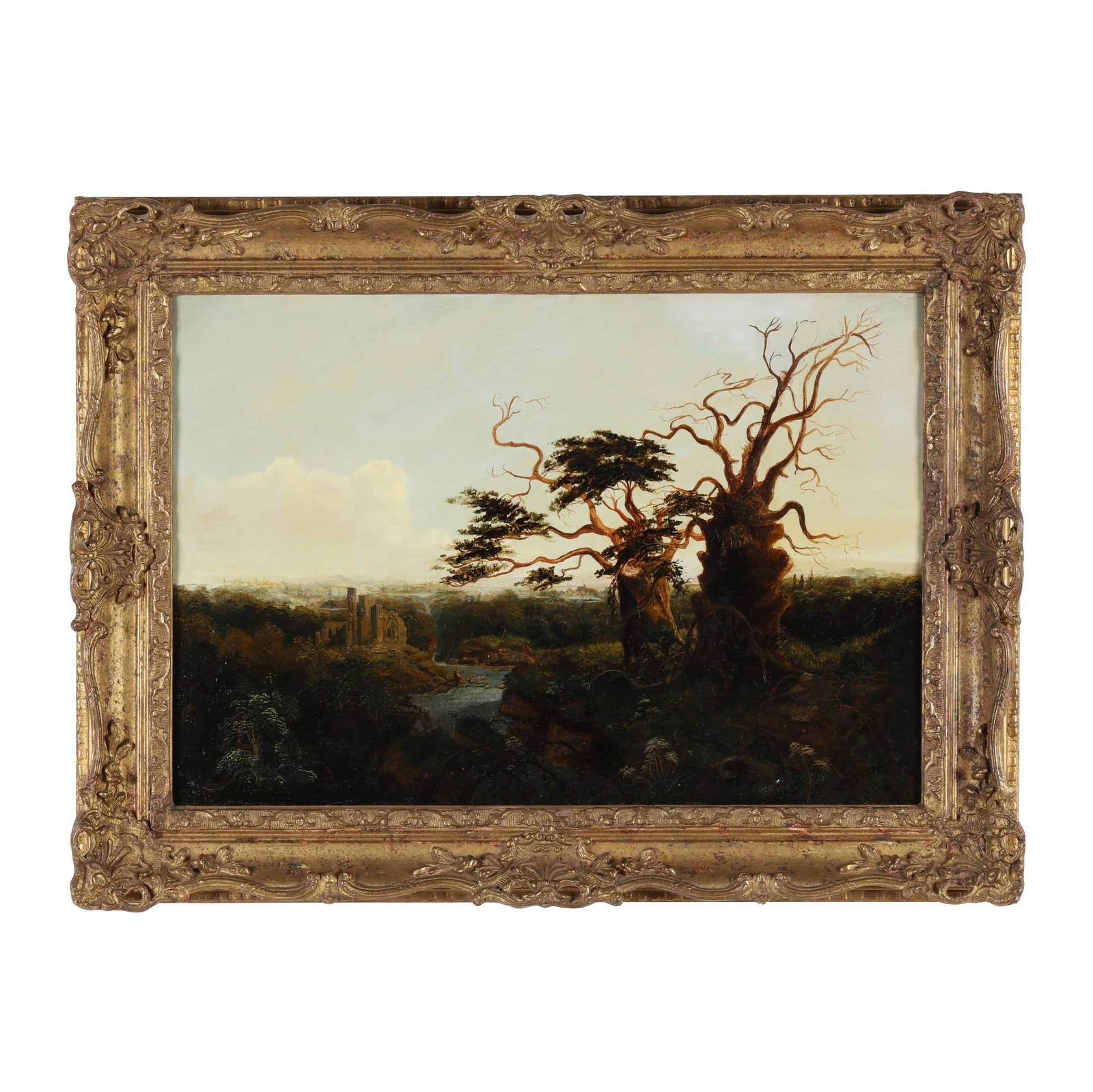 John Frederick Tennant (english, 1796-1872), Landscape With Ruins Auction