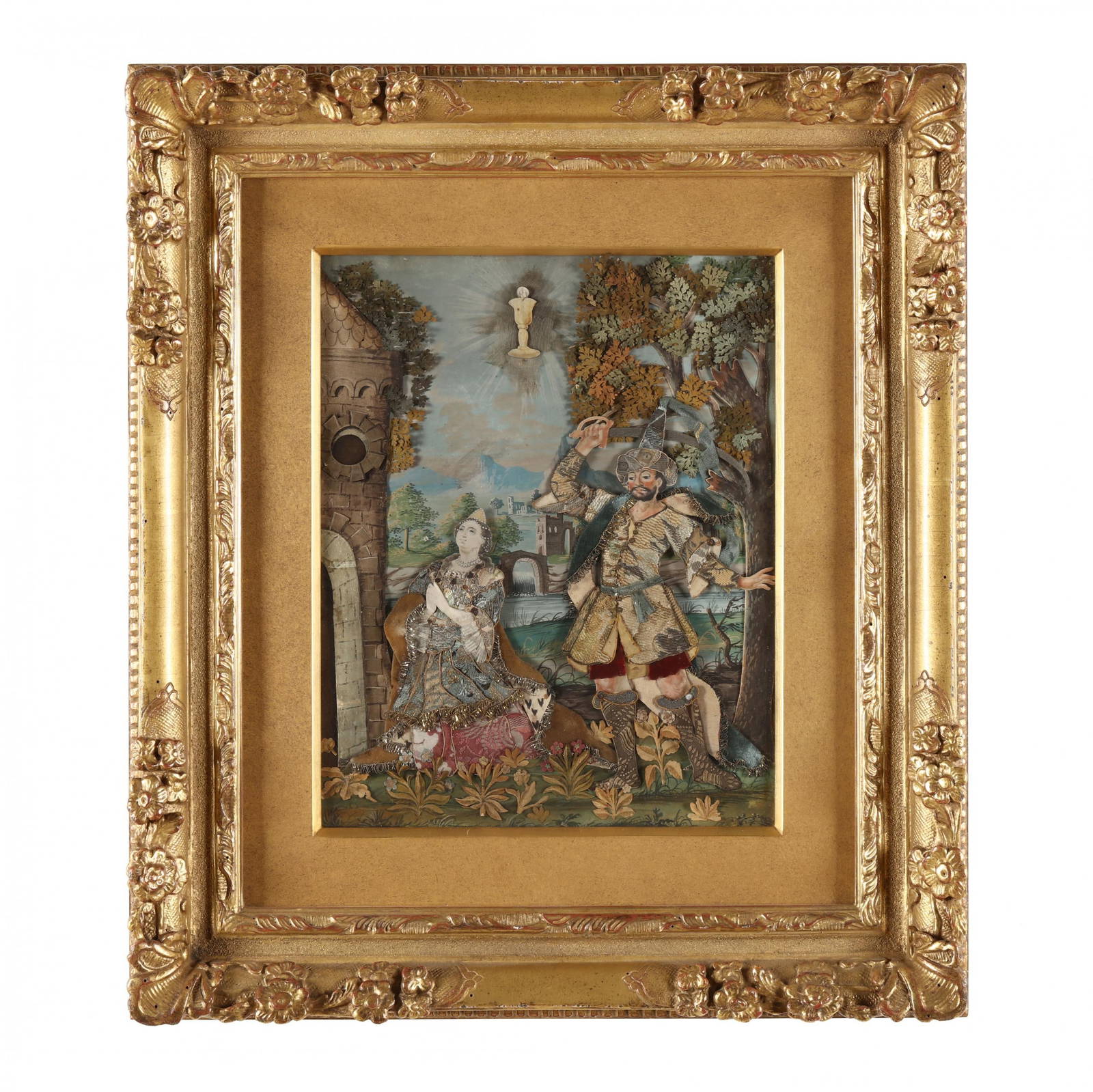 A Painted And Collaged Story Of The Beheading Of Saint Barbara Auction