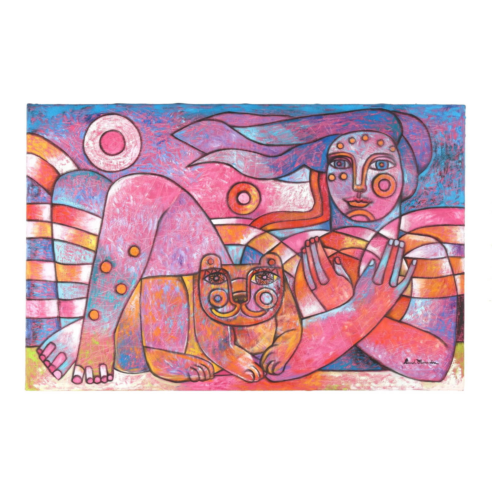 David Leonardo (mexican, B. 1991), Mujer Jaguar Auction