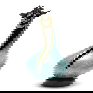 Kim S. Obrzut (hopi, B. 1969), Kneeling Butterfly Auction