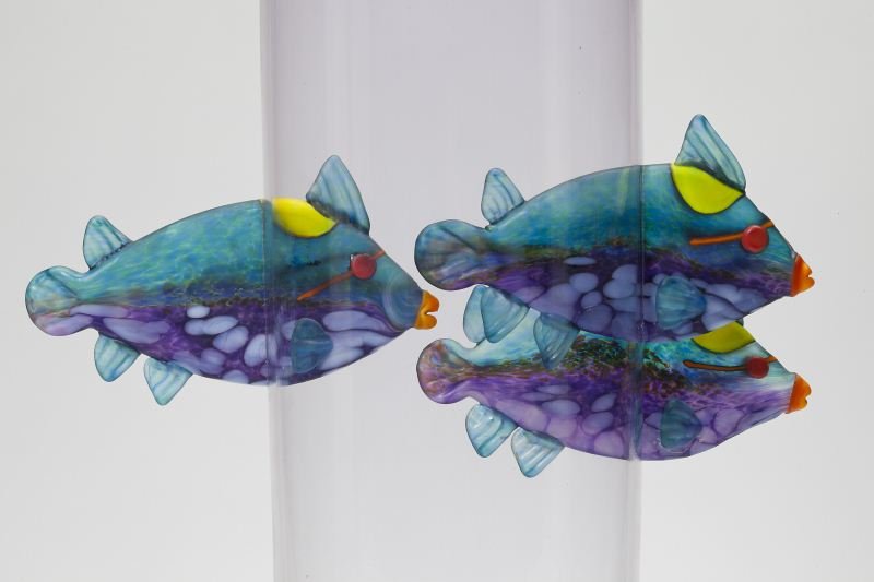 David Leppla (MN, b. 1956), Parrot Fish Vase