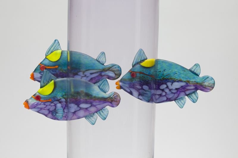 David Leppla (MN, b. 1956), Parrot Fish Vase