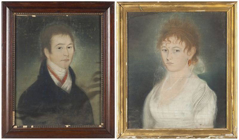 Pair Of Identified Federal Era Portraits