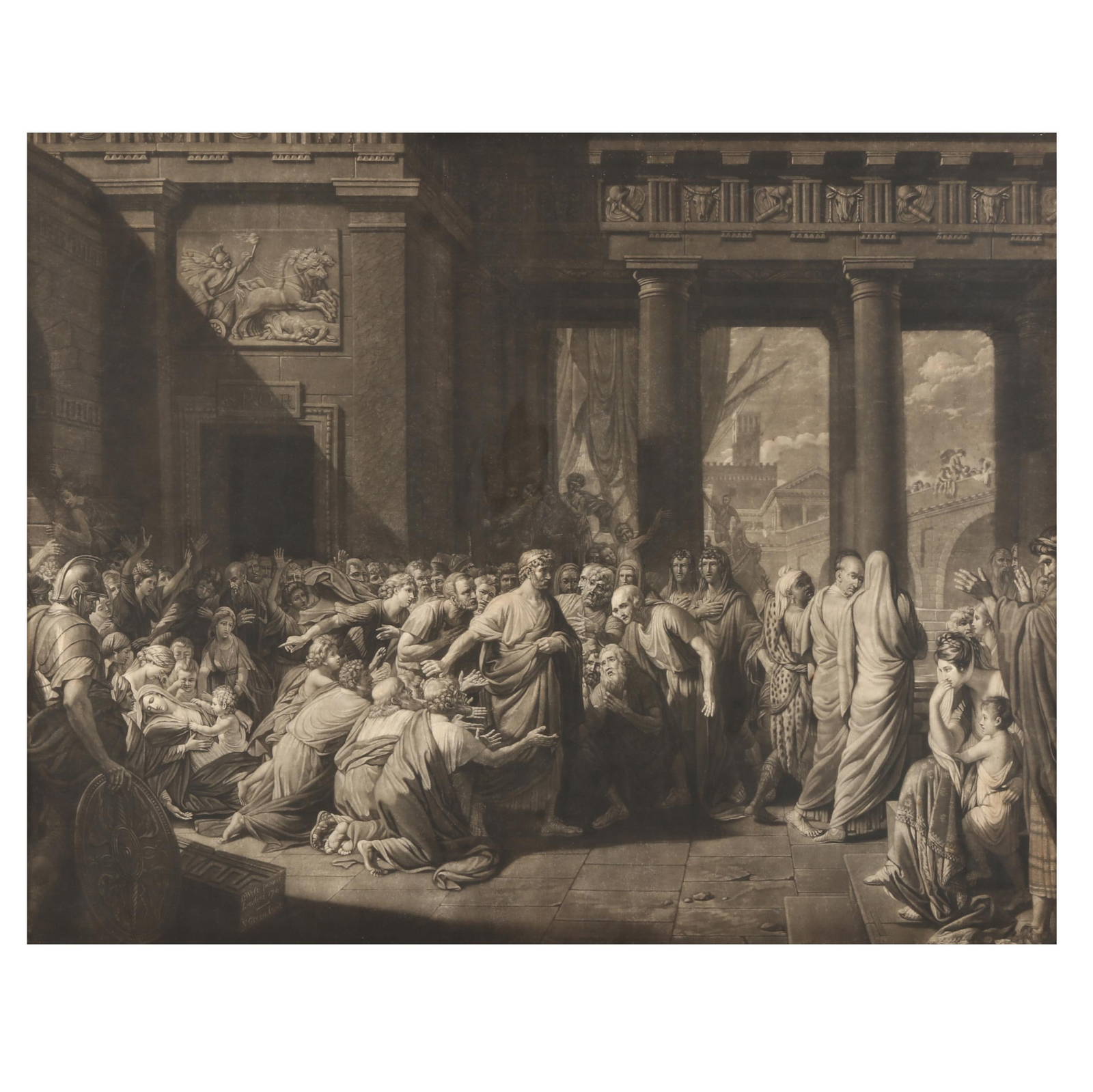 After Benjamin West (british-american, 1738-1820), The Departure Of ...