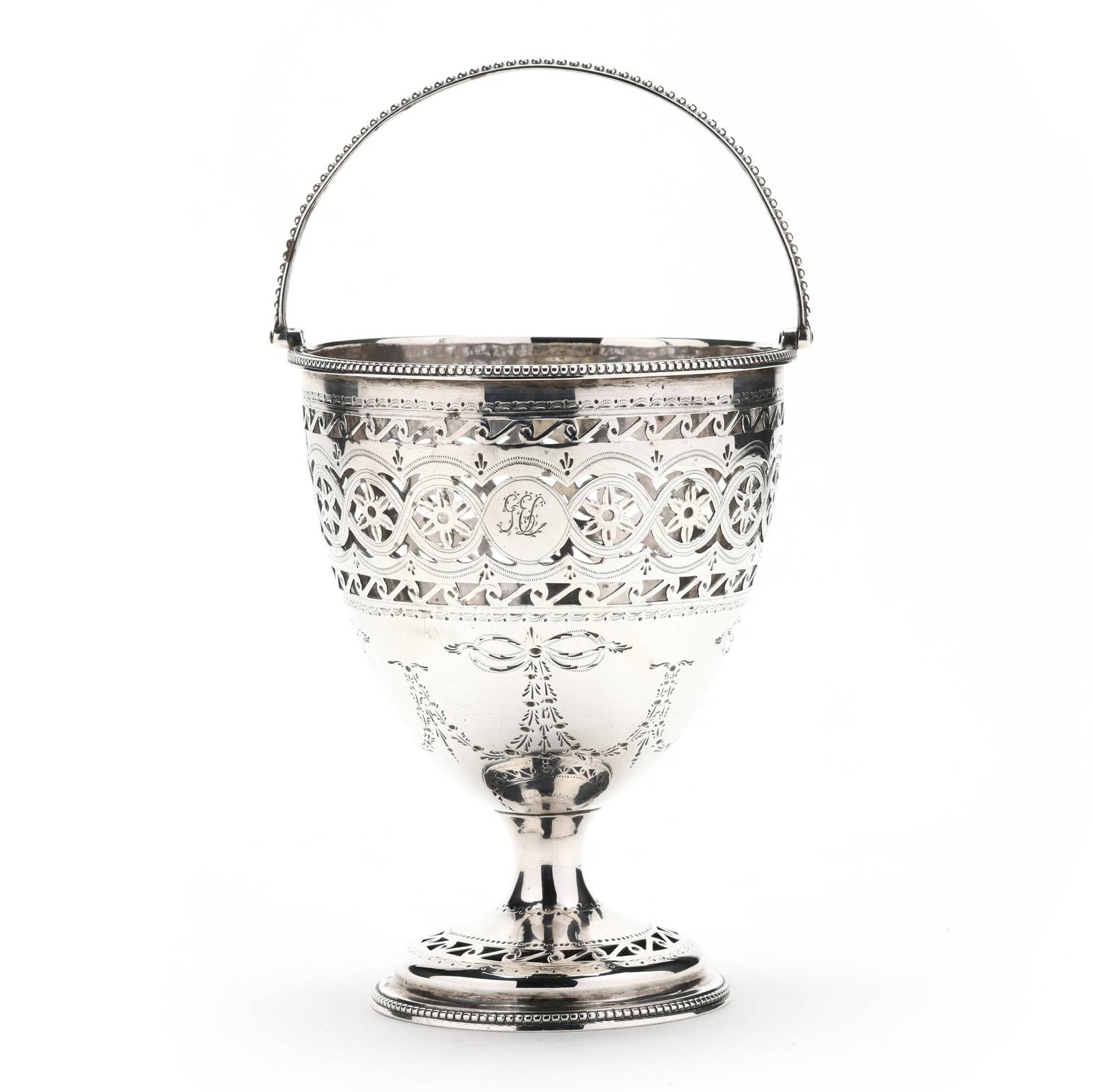 George Iii Silver Sugar Basket, Mark Of Robert Hennell I Auction