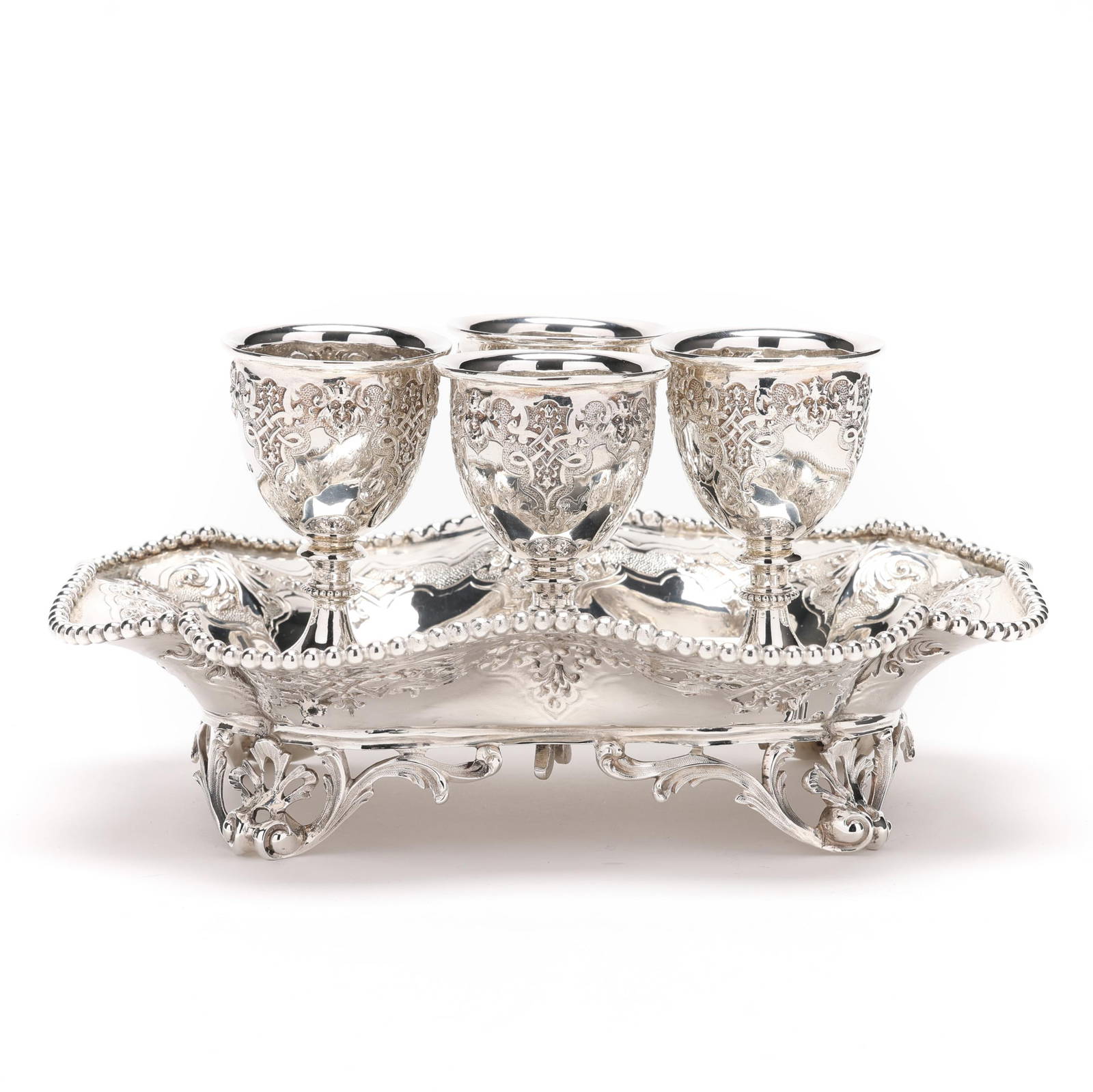 Victorian Silver Egg Cruet, Mark Of Robert Hennell Iii Auction
