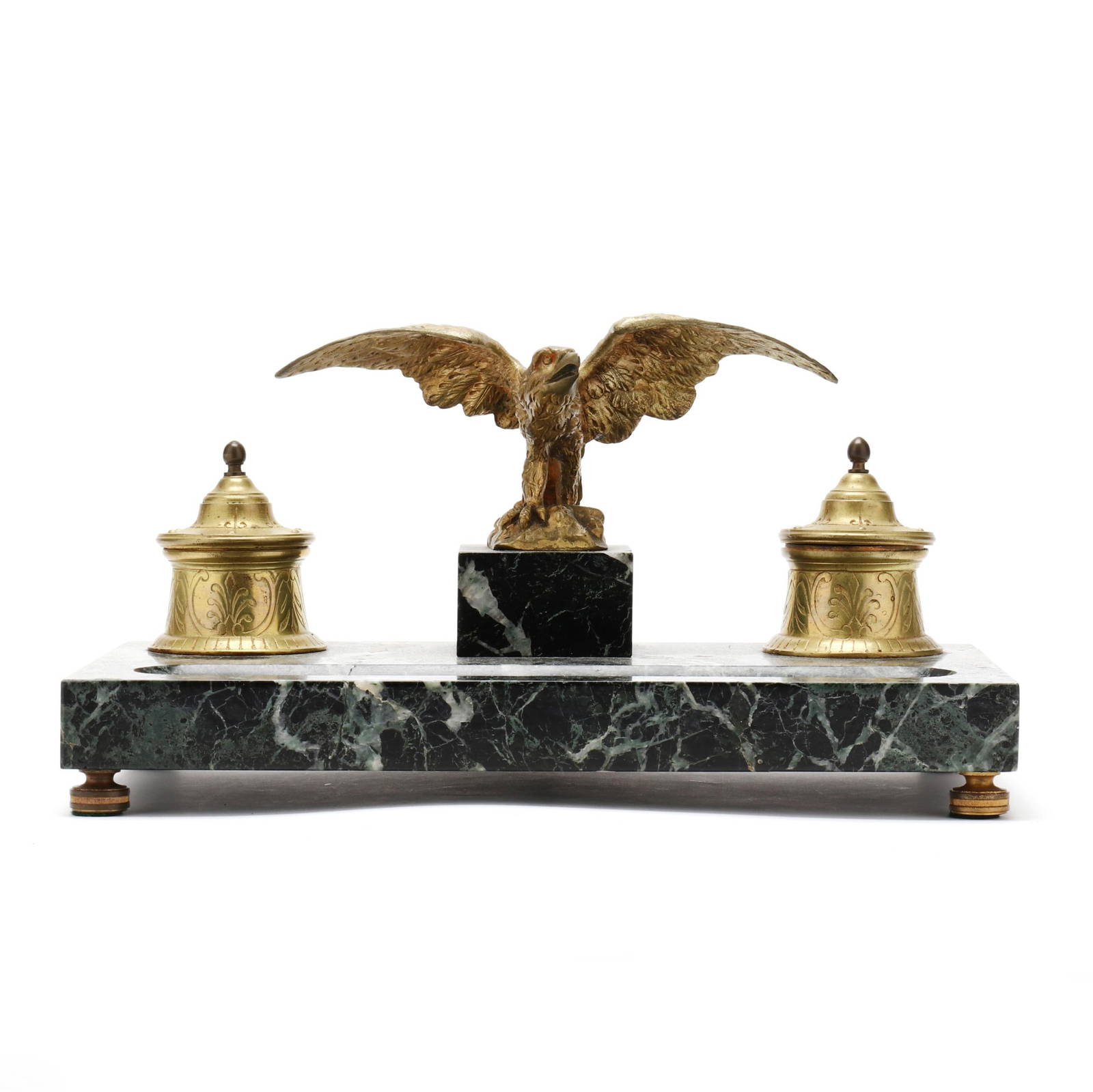 Napoleon Iii Ormolu Mounted Mable Inkstand Auction