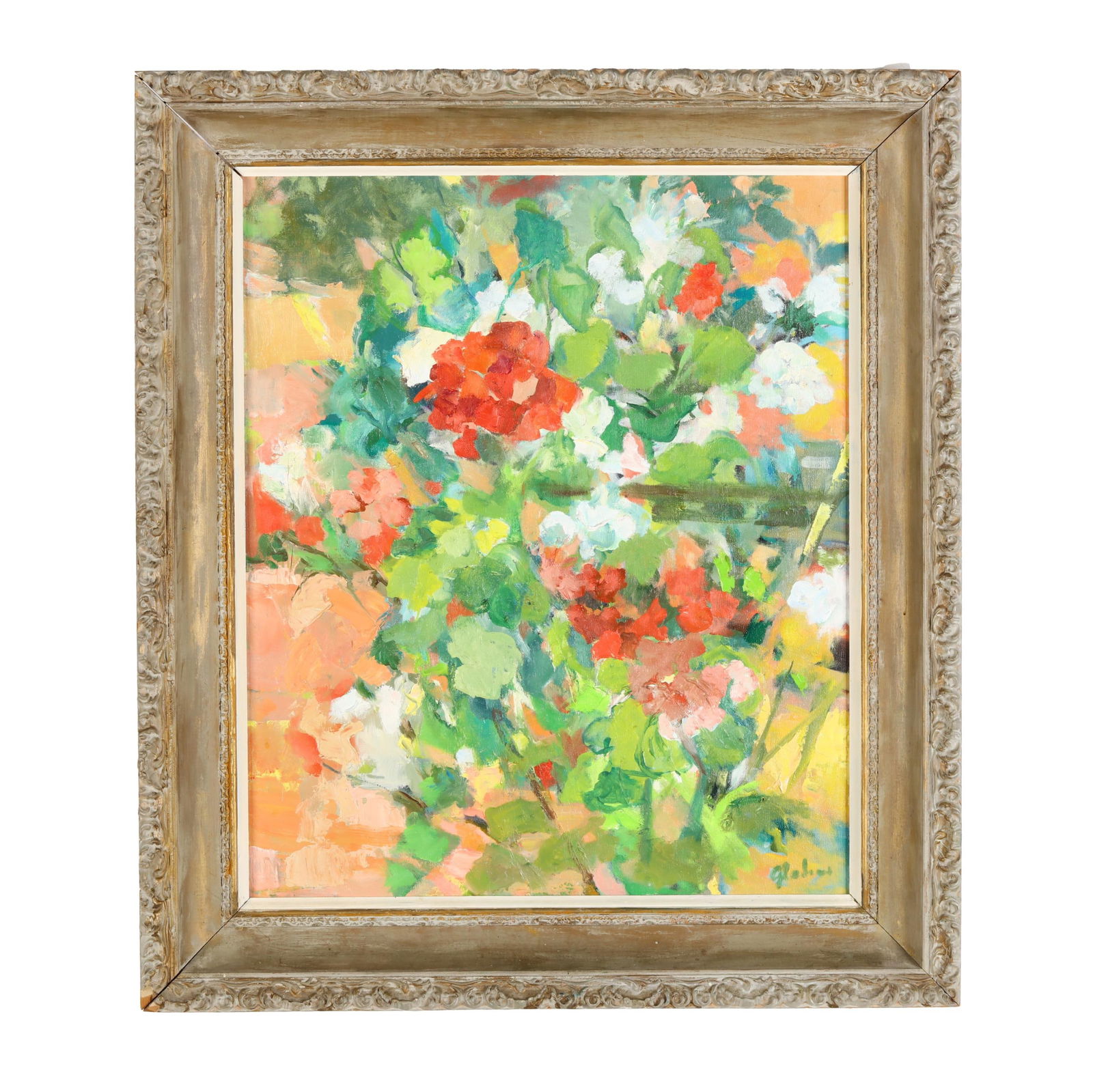 Contemporary Painting Of A Still Life With Flowers, Artist Signed - May ...