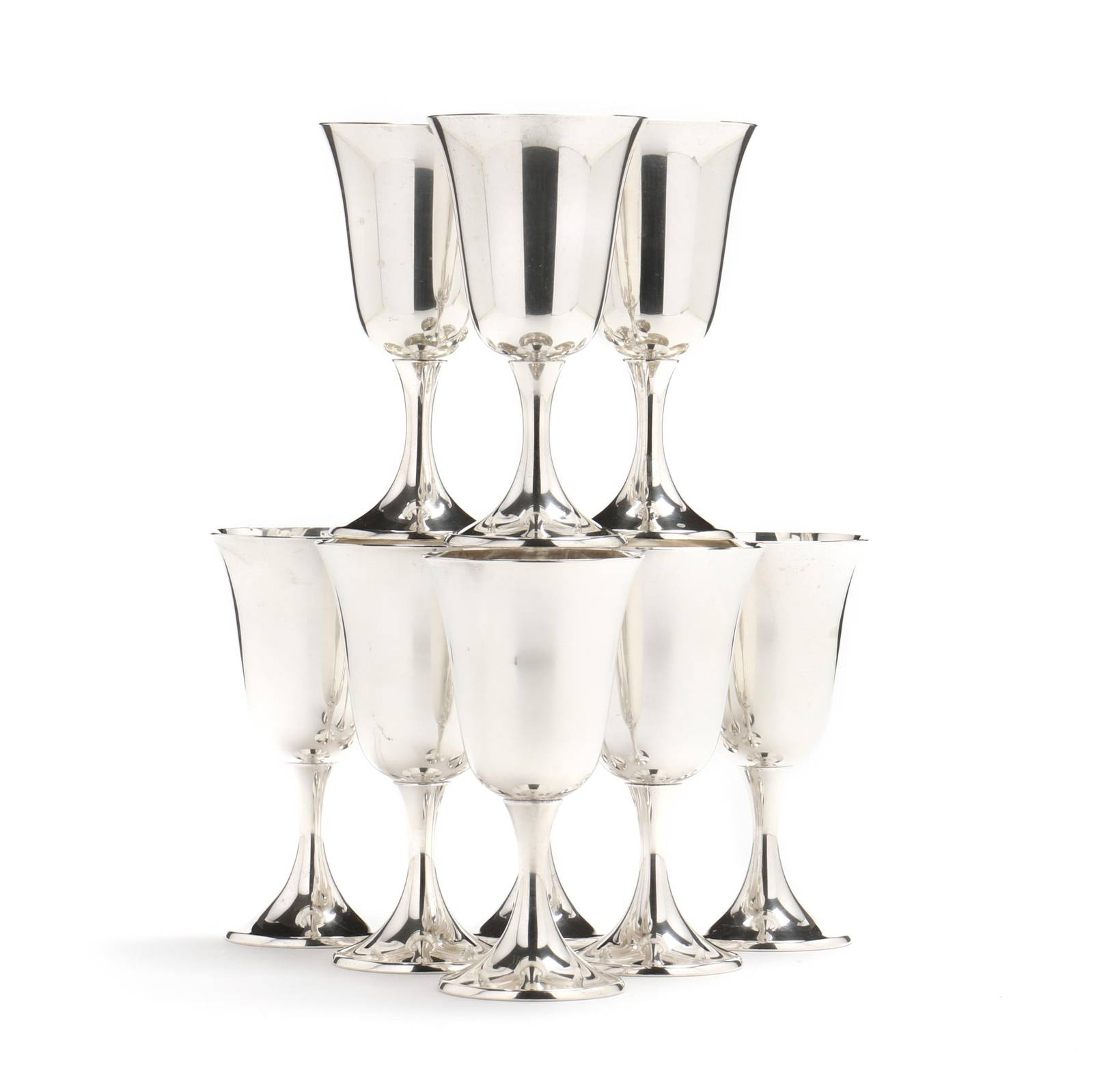 Set Of Nine Gorham Sterling Silver Goblets - Jun 20, 2025 | Leland ...