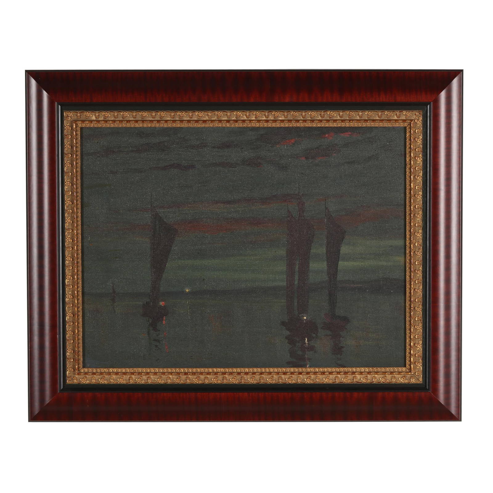 Edward Mack Curtis Hawkins (american, 1877-1947), Drying Sails-minot ...