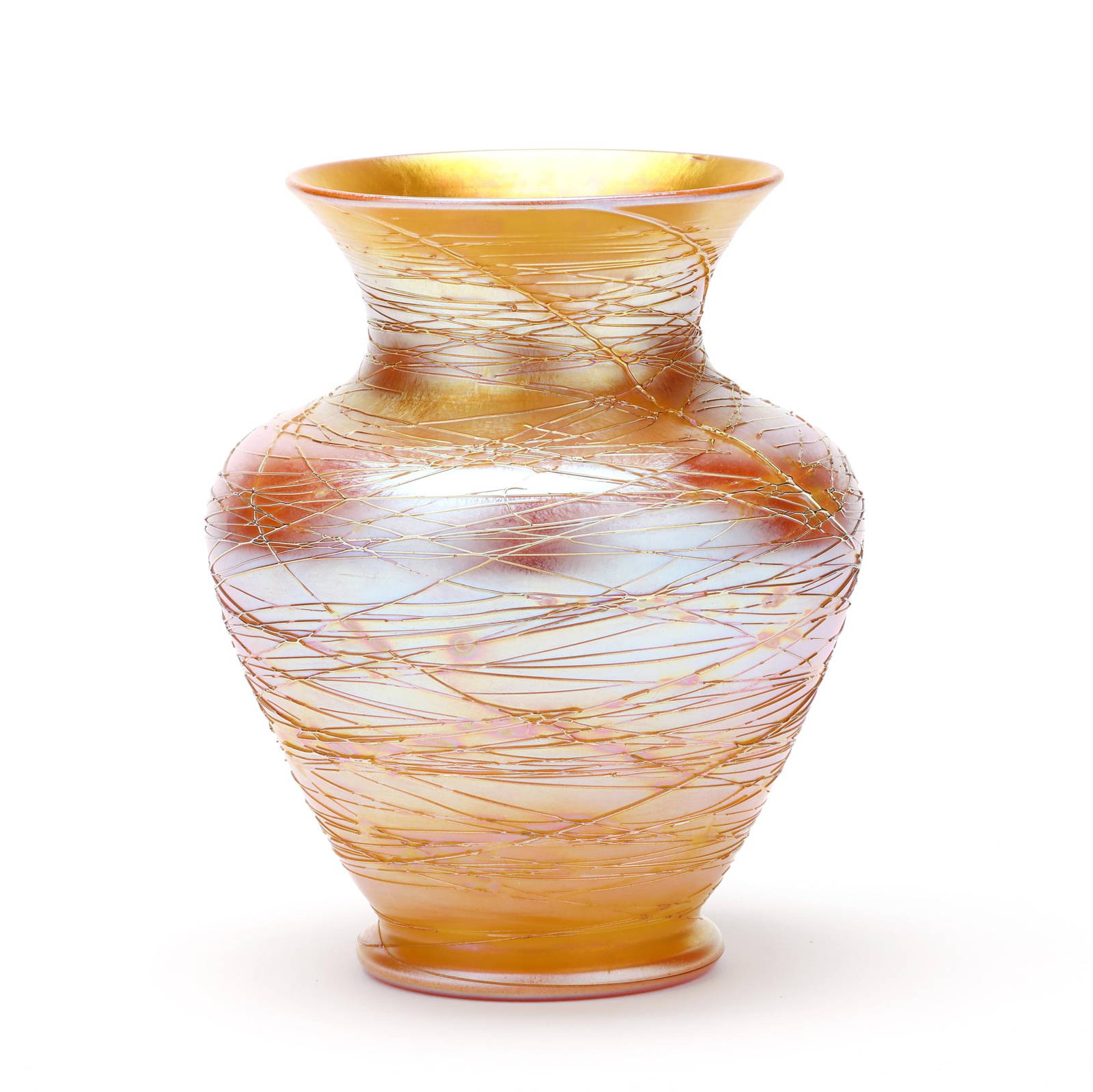 Attributed Durand, Threaded Art Glass Vase - Jun 26, 2025 | Leland ...