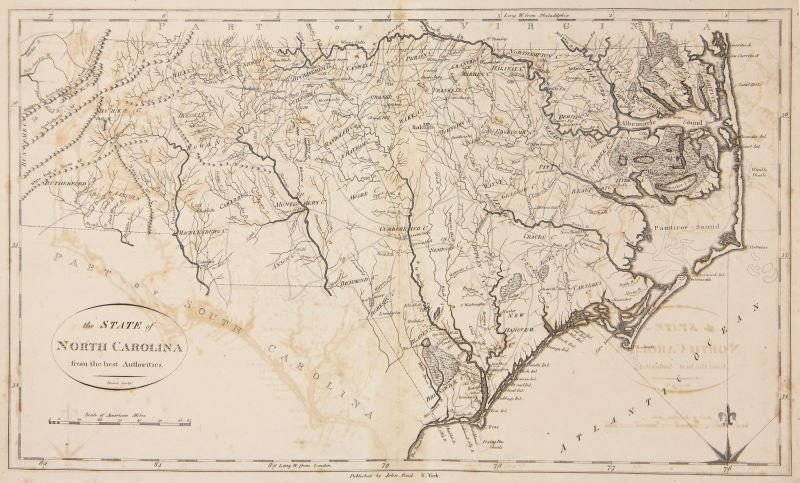 Rare 18th Century Map of North Carolina - Dec 06, 2013 | Leland Little ...