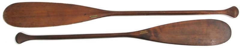 Two Vintage Old Town Canoe Paddles