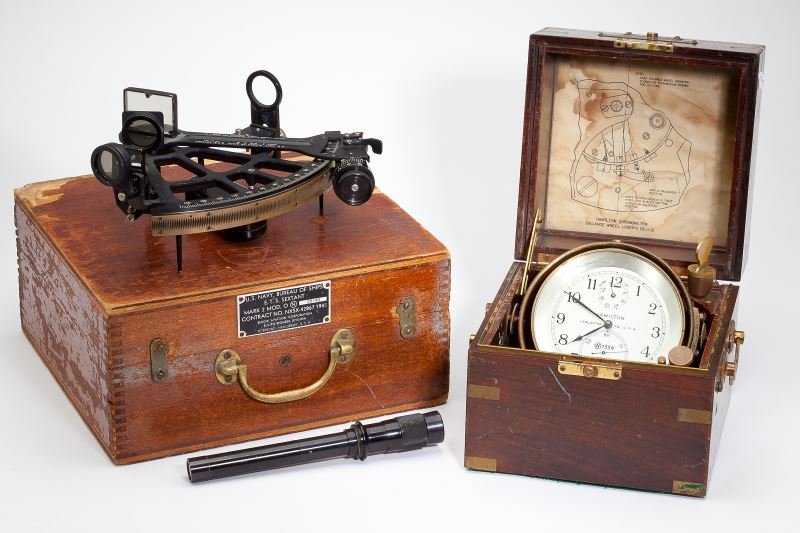 Two WWII U. S. Navy Navigational Instruments