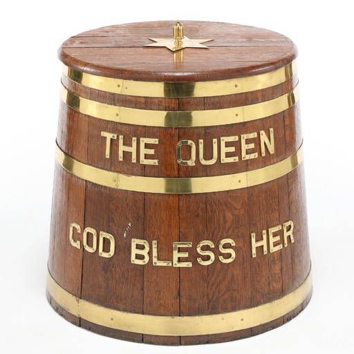 Antique Royal Navy Grog Barrel