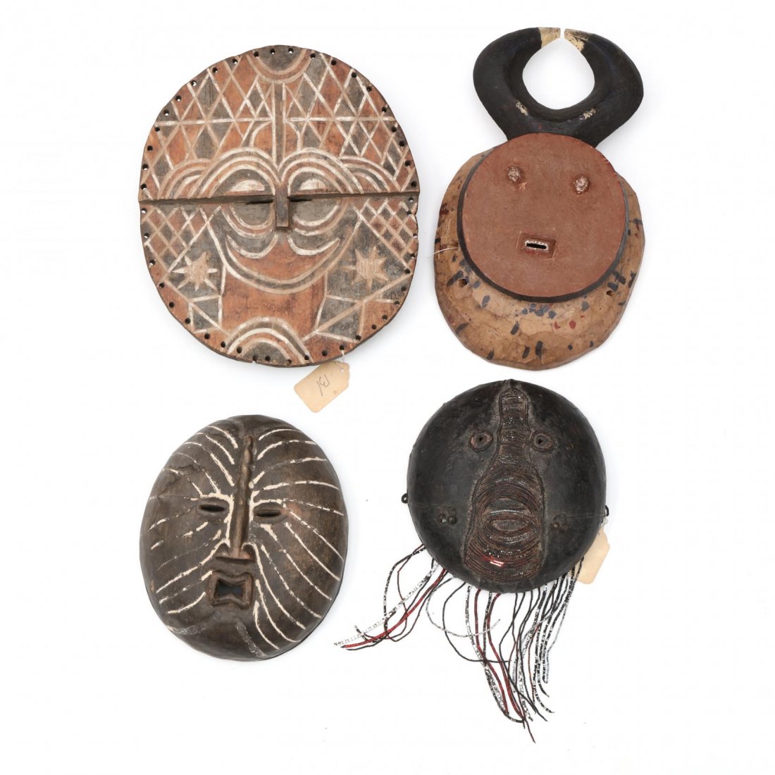 Four Circular Form West African Masks - Sep 09, 2016 | Leland Little in NC