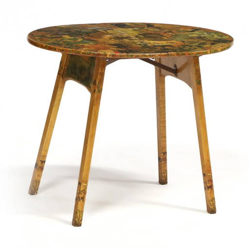 Howe, Vintage Decoupaged Folding Child's Table