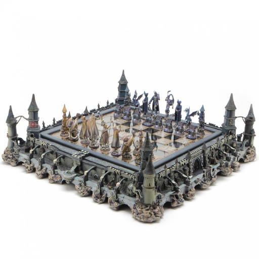 Franklin Mint Guardians Of The Fortress Chess Set