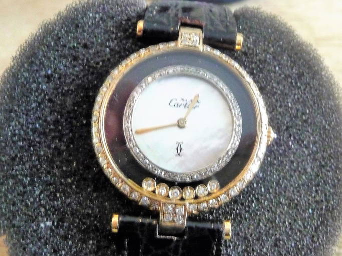 CARTIER FLOATING DIAMONDS 18K WATCH - Dec 22, 2022 | Cohco Estate ...