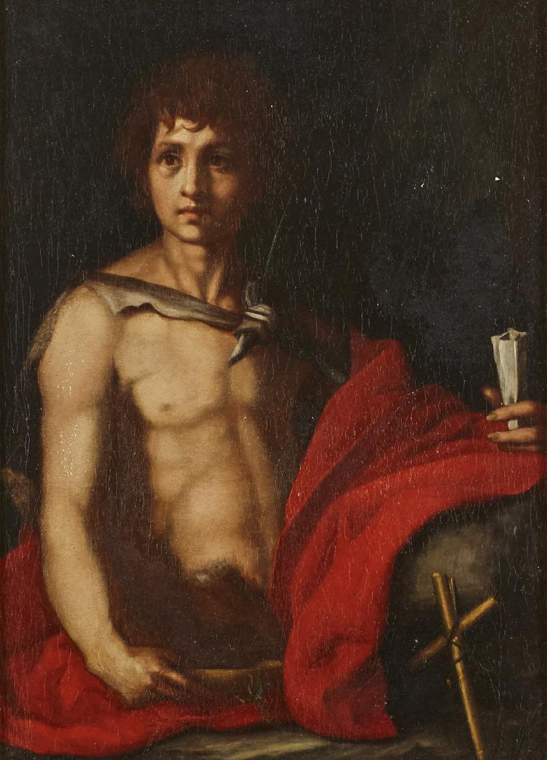 European 19C David and Goliath Oil Painting