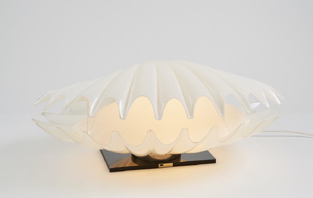 Rougier Acrylic Giant 35" Clam Shell Modern Lamp