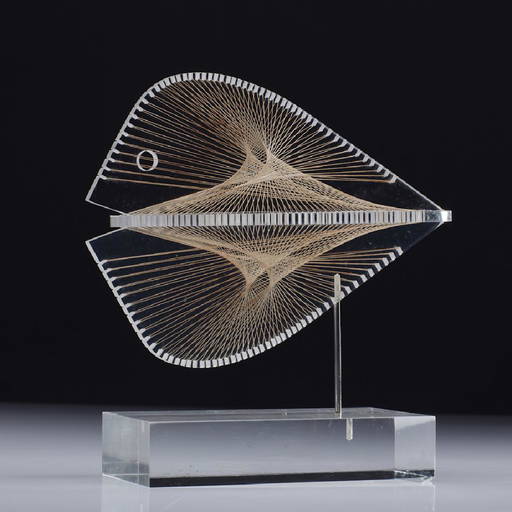 Ronald Fox 1970s Modernist Lucite Fish Sculpture