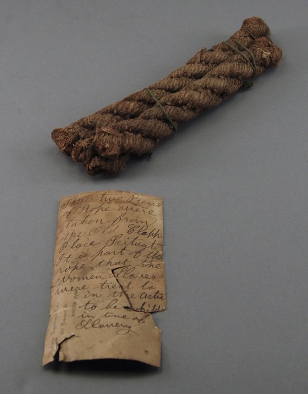 32: Original 18C Slave Rope w Scituate, Mass. History