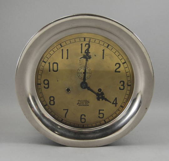 Ashton Valve Company Seth Thomas Brass Wall Clock