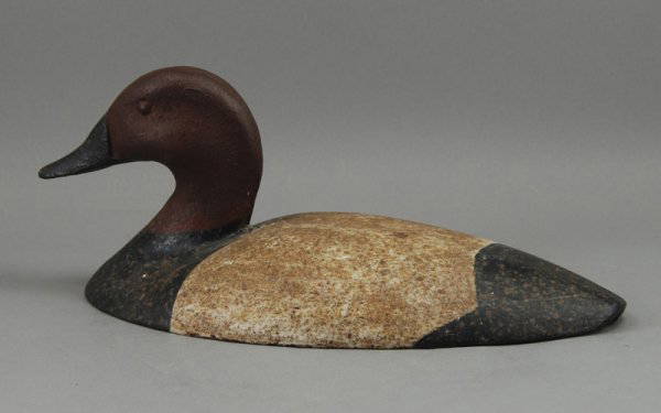 Cast Iron Canvasback Sink Box Duck Decoy Red Head