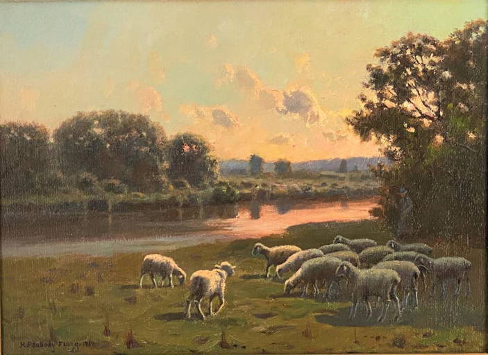 Hiram Peabody Flagg (american, 1859 1937) Landscape Painting