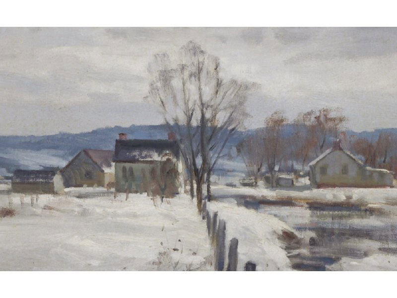 PAUL STRISIK (American, 1918-1998) Oil Painting