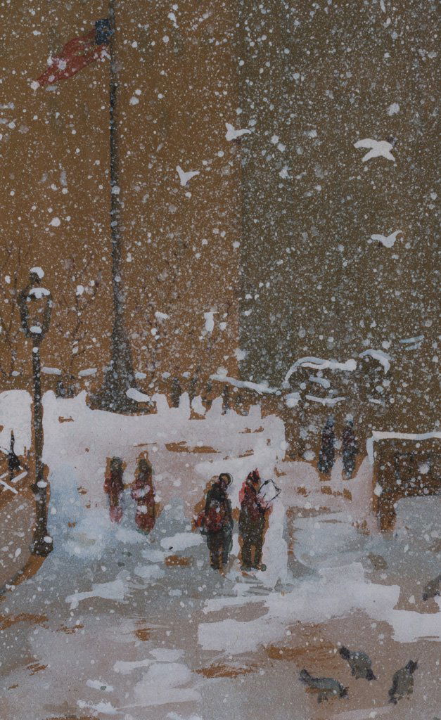 Vanderbilt, Jacob - New York City Street Scene Painting