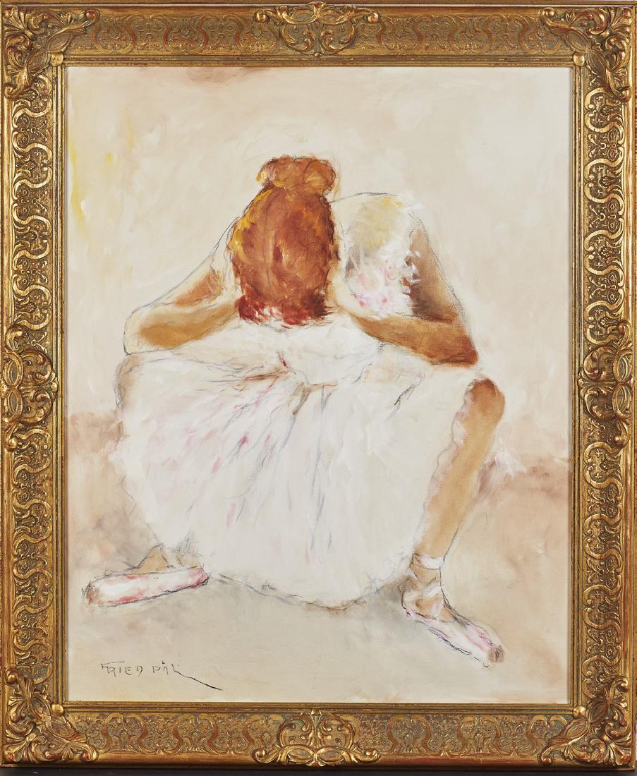 Pal Fried (American, 1893-1976) Ballerina Oil Painting