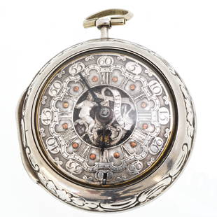 Silver Egidius Rousseau 18th Century Pocket Watch