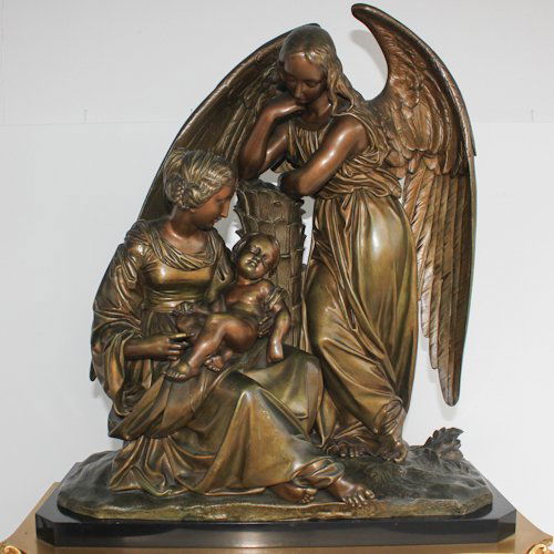 19th Century Vittoz & Fils Paris Bronze Clock with