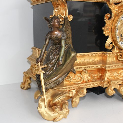 19th Century Vittoz & Fils Paris Bronze Clock with