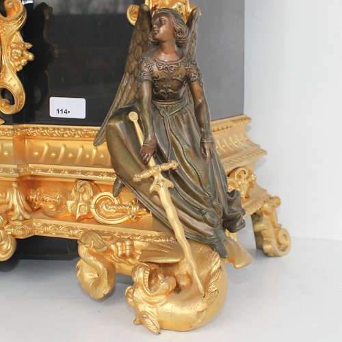 19th Century Vittoz & Fils Paris Bronze Clock with