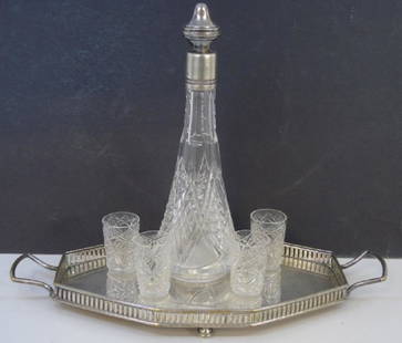 Led Zeppelin V.i.p." Decanter, Bottle & Glasses"