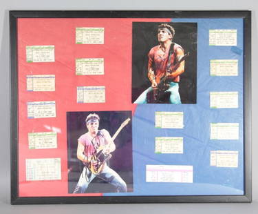 Bruce Springsteen Signed Photos & Ticket Stubs