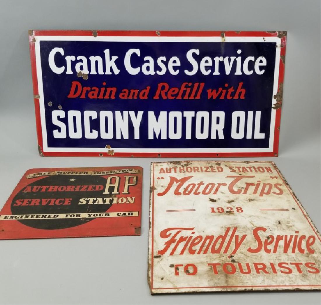 3 Vintage Enameled Metal Gas Service Station Signs - Jun 11, 2017 ...