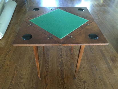 Empire Folding Rotating Games Table,