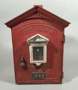 Fire Alarm Call Box, Mfgd By Gamewell, Cast Aluminum, C.1950's W ...