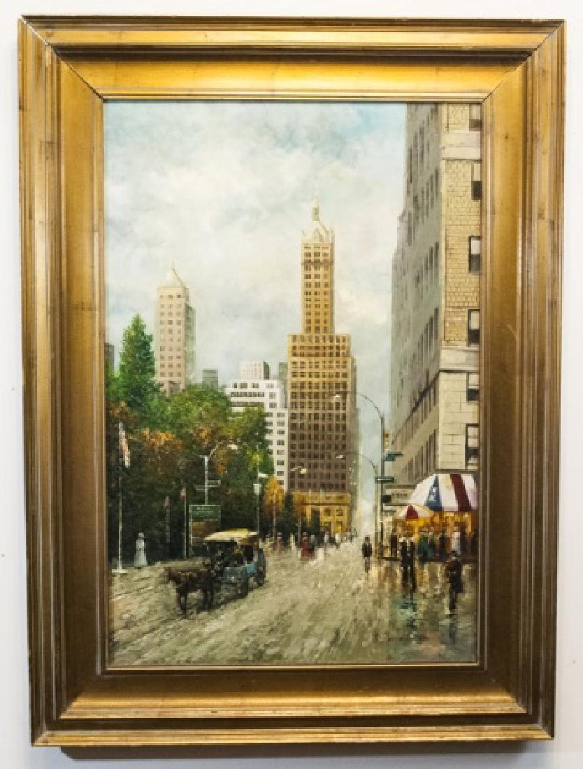 Signed R. Wilson Painting of 5th Avenue, NYC - Nov 12, 2017 | Greenwich ...