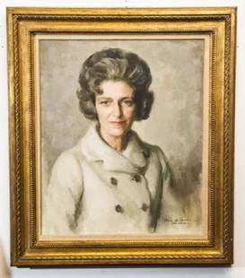 Oil Portrait Of Woman Signed By Felix De Cossio