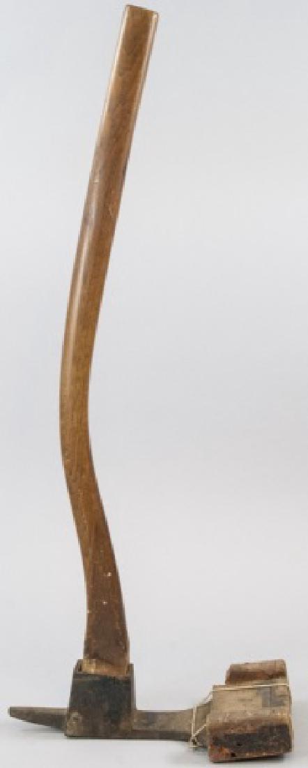 Vintage Wood Hazel Adz Tool