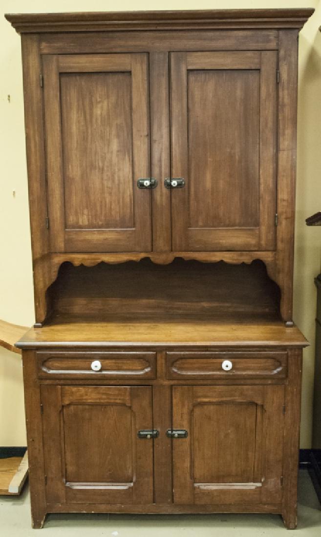 19th Century American Victorian Hutch Cabinet
