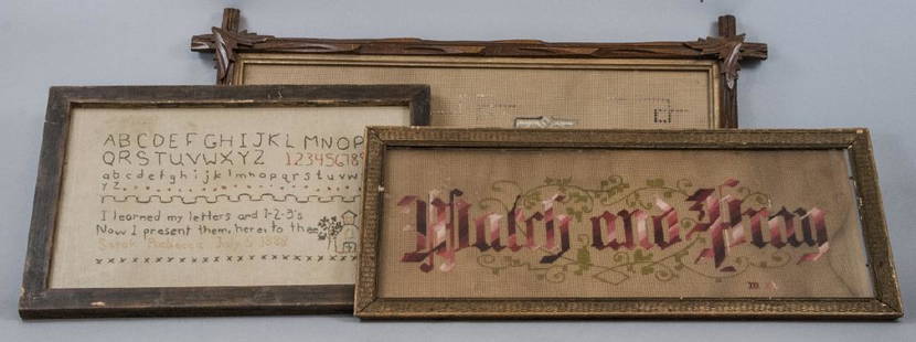 Rare Victorian Sampler Motto