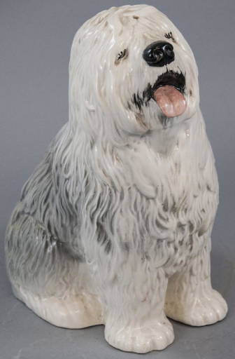 Large Beswick Porcelain English Sheep Dog Statue