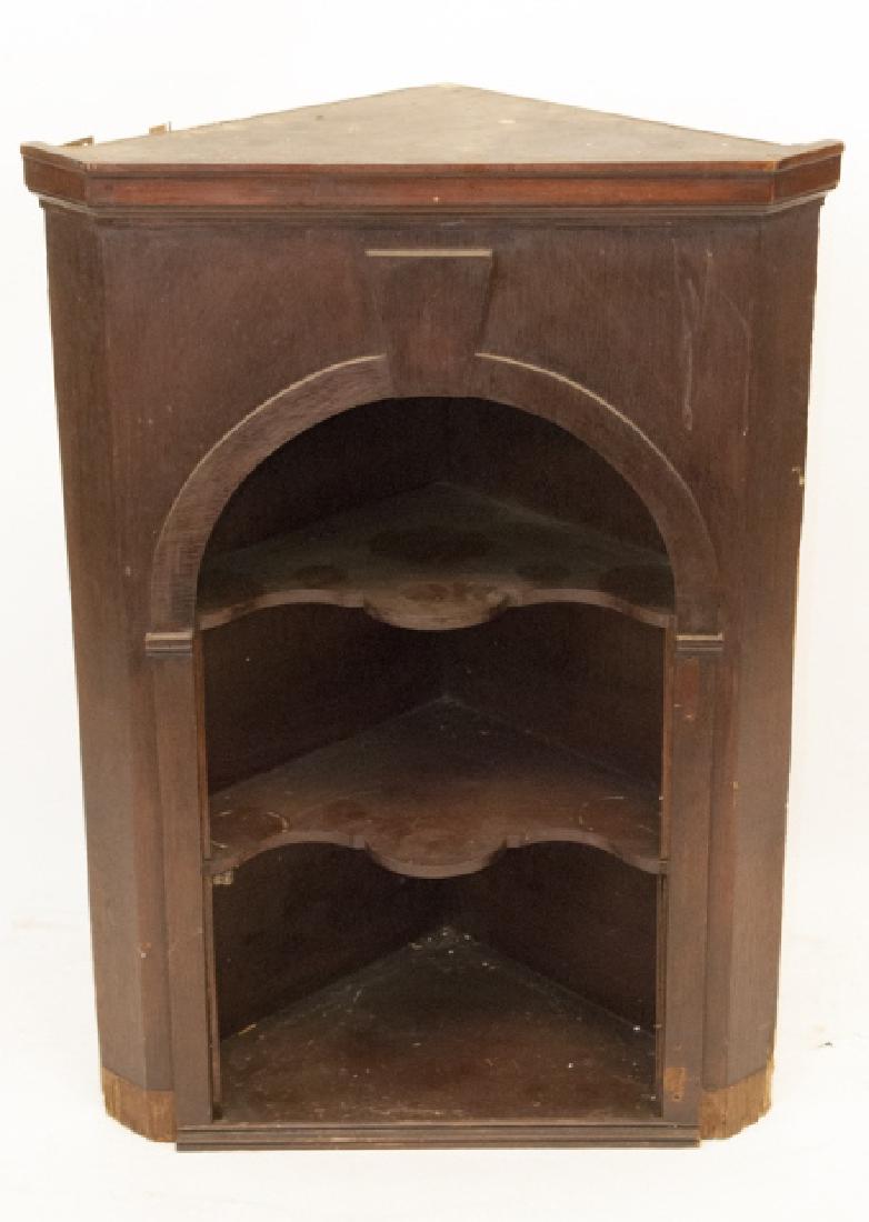 Antique Hanging Corner Display Shelf